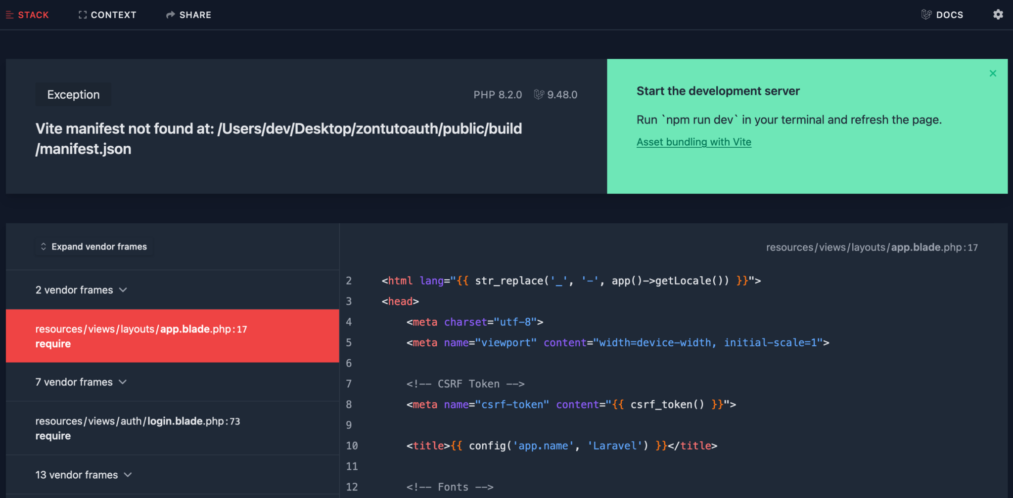 Laravel : créer un système d'authentification très simple sans npm