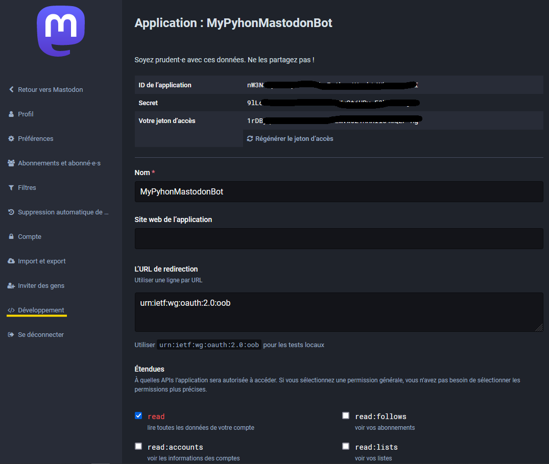 Démarrer avec l'API Mastodon en Python