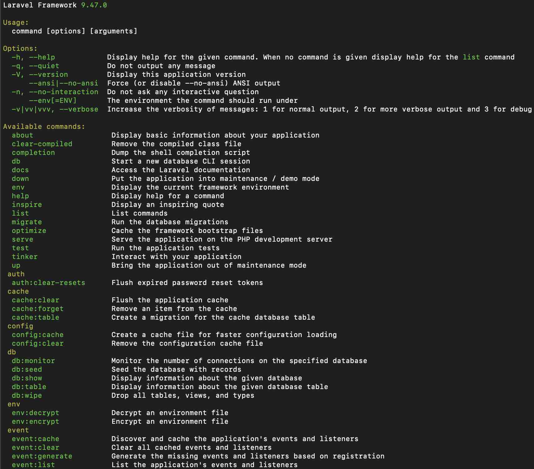 Laravel : créer et lancer un script PHP en ligne de commande