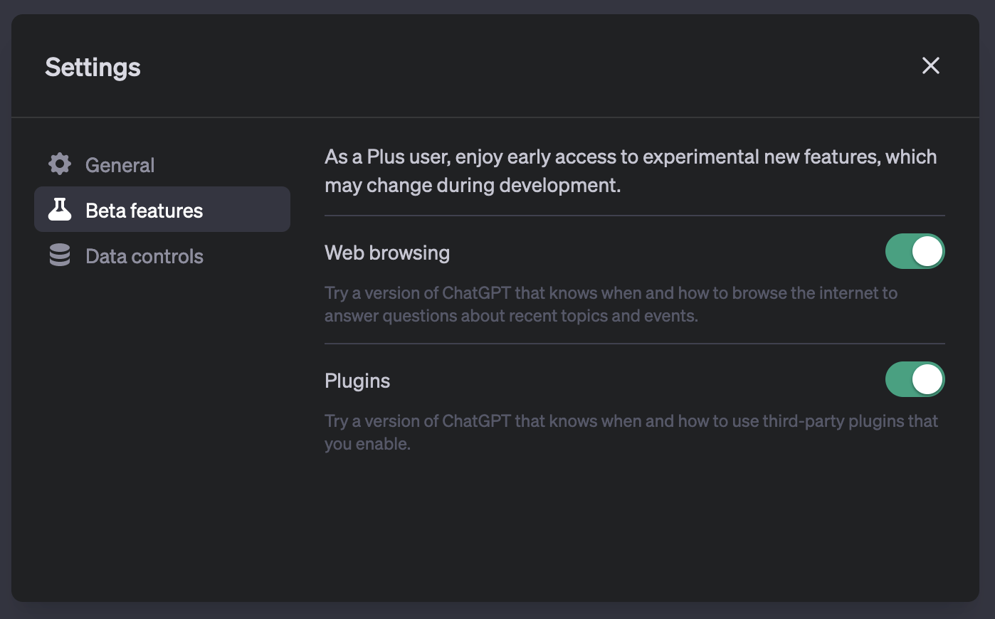 ChatGPT : comment activer la navigation sur le web et les plugins