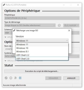 Rufus : créer une clé usb d’installation Linux ou Windows