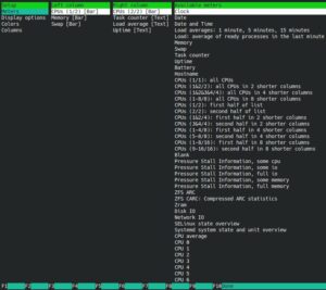 Afficher la fréquence du CPU et la température dans htop