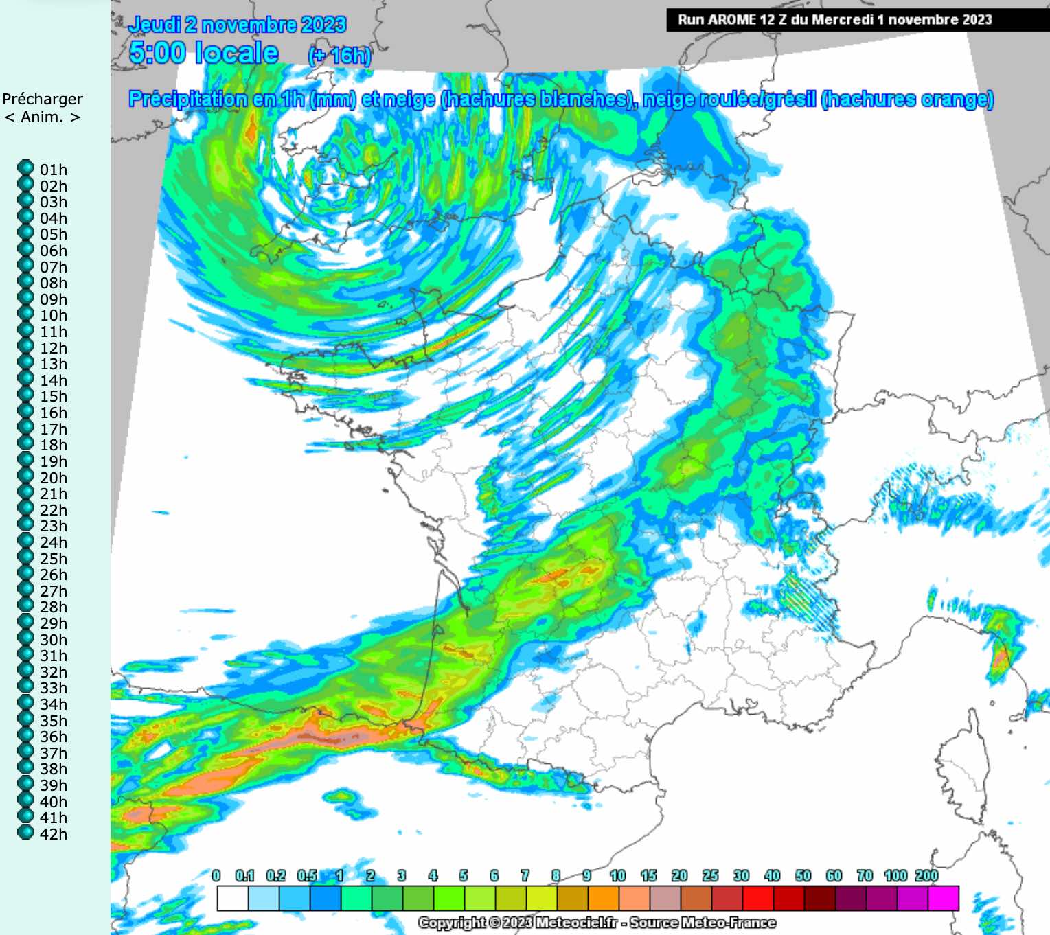 Comment surveiller la vitesse du vent de la tempête Ciarán