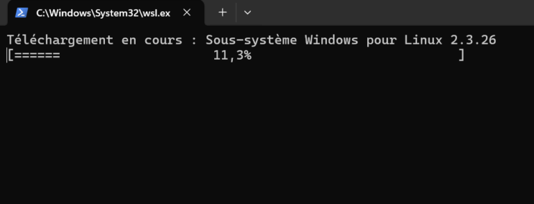 Installer WSL pour utiliser Linux dans Windows